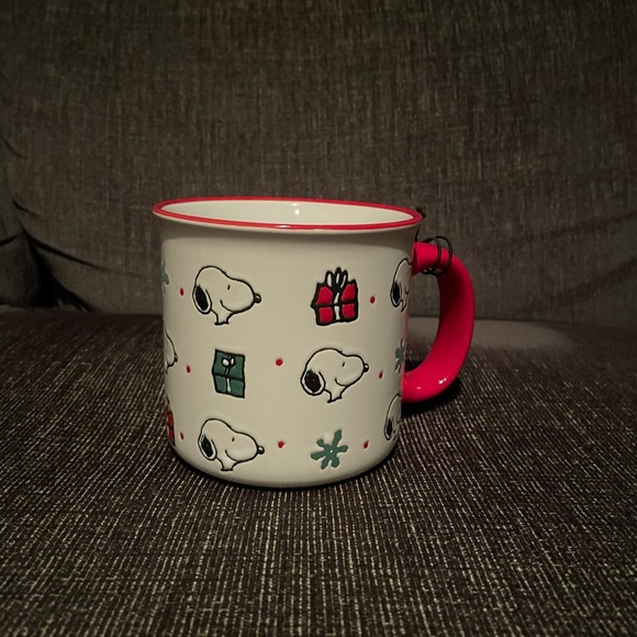 Peanuts | Dining | Peanuts Stoneware Snoopy Snowflake Christmas Mug ...